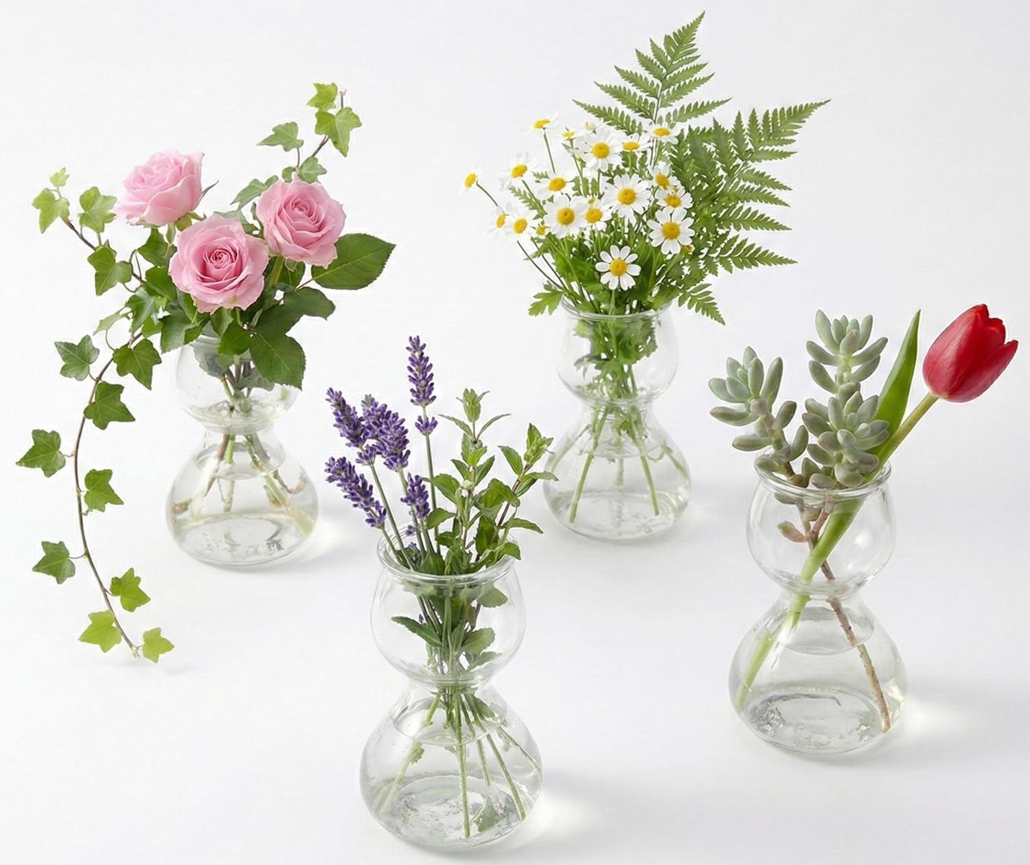 Clear Glass Bud Vases - Propagation Stations (Set of 4) – Garden Guru