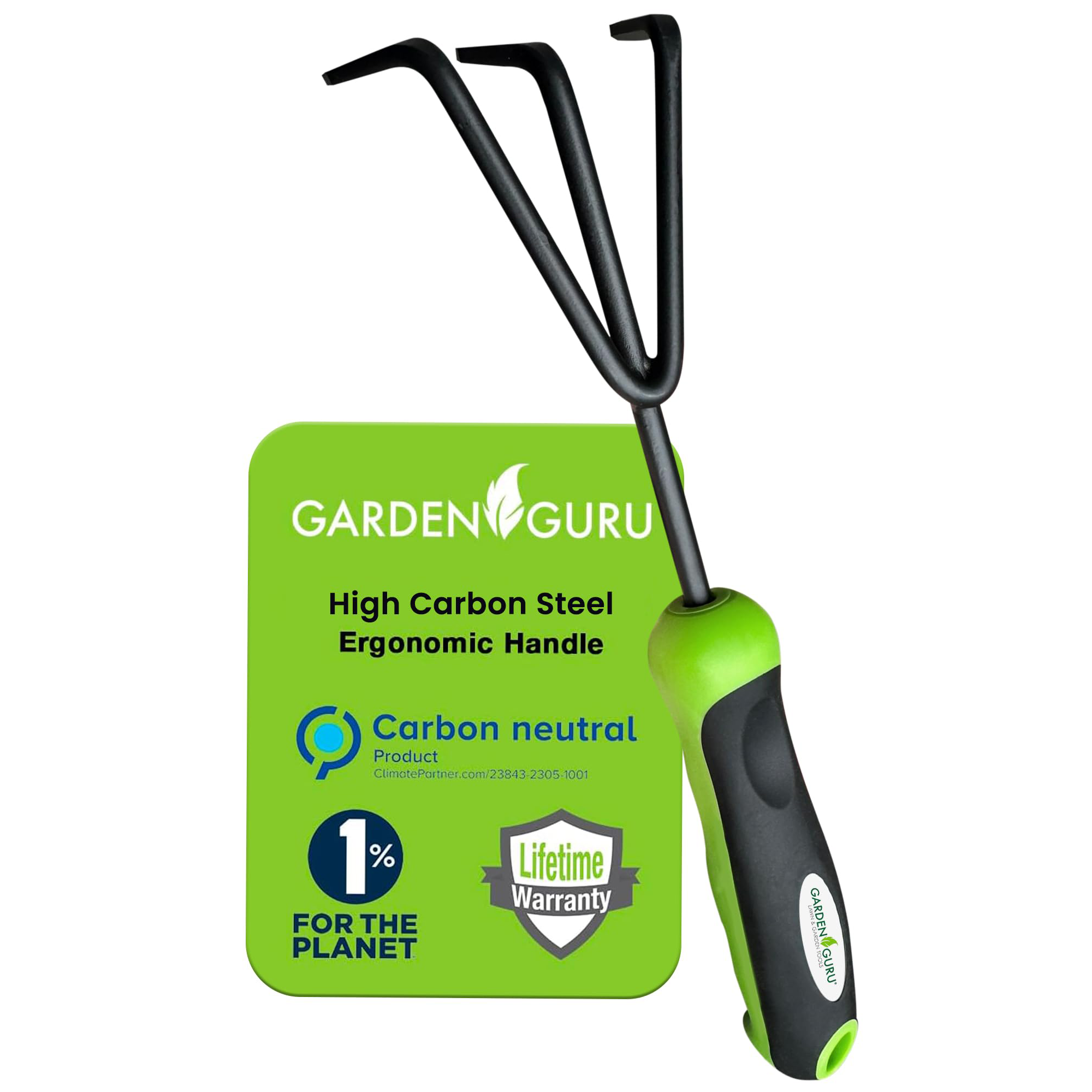 Garden Guru Hand Cultivator Rake Ð High-Carbon Steel